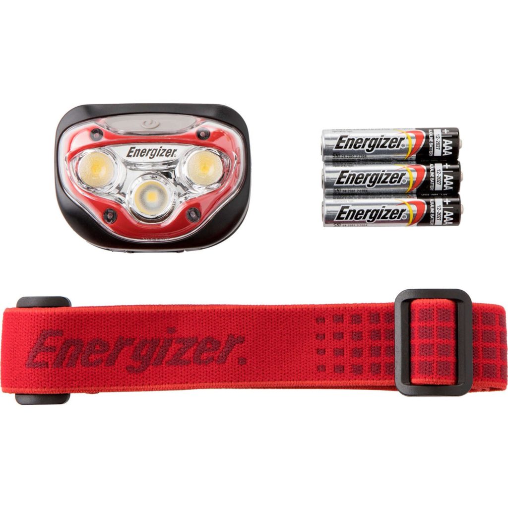 Energizer Vision HD Headlamp 300 lm Red LED Headlight AAA Battery ...