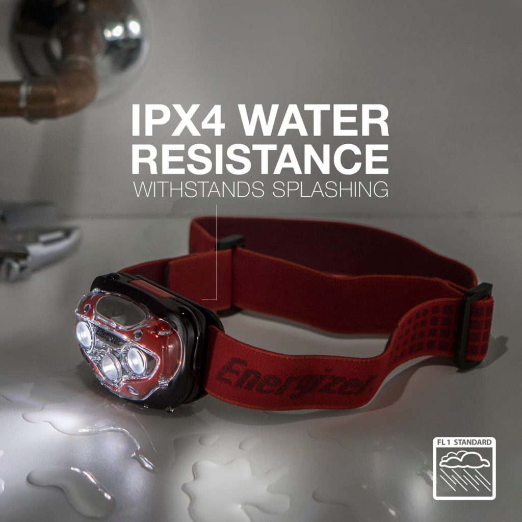 Energizer Vision HD Headlamp 300 lm Red LED Headlight AAA Battery ...